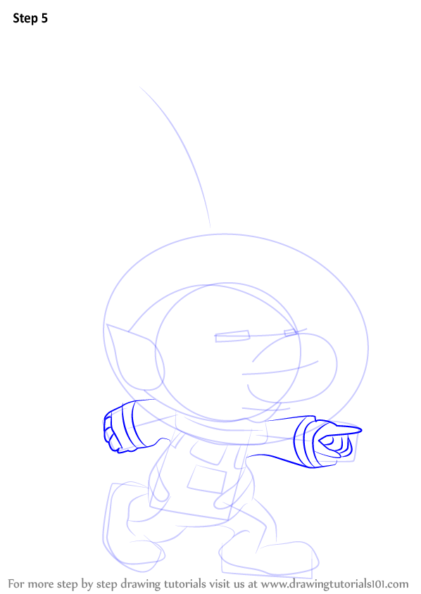 How to Draw Olimar from Super Smash Bros (Super Smash Bros.) Step by ...