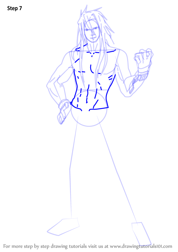 How to Draw Zaveid from Tales of Zestiria (Tales of Zestiria) Step by ...