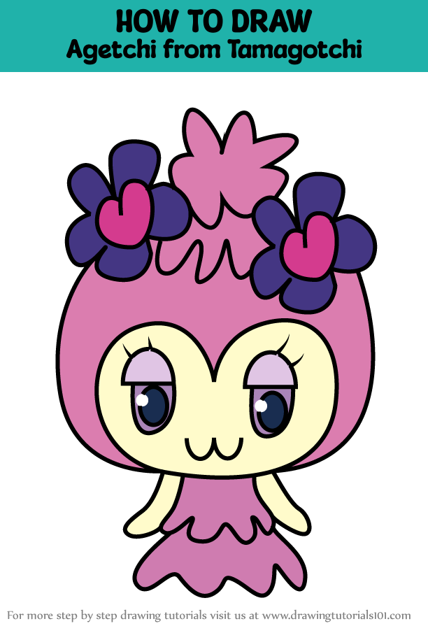 How to Draw Agetchi from Tamagotchi (Tamagotchi) Step by Step ...