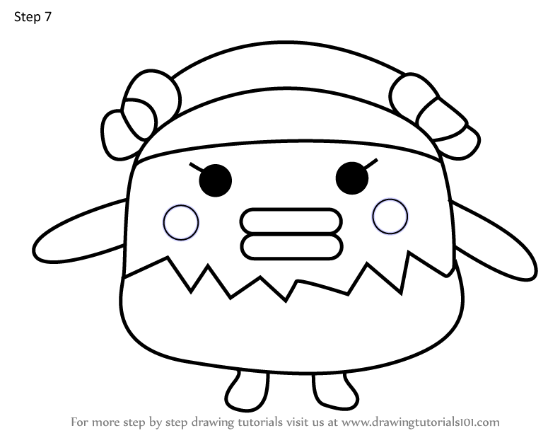 How to Draw Akahiyotchi from Tamagotchi (Tamagotchi) Step by Step ...