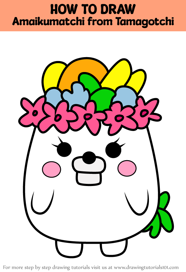 How to Draw Amaikumatchi from Tamagotchi (Tamagotchi) Step by Step ...
