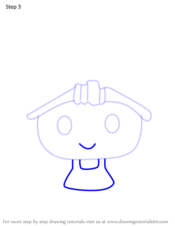 How to Draw Amiamitchi from Tamagotchi (Tamagotchi) Step by Step ...