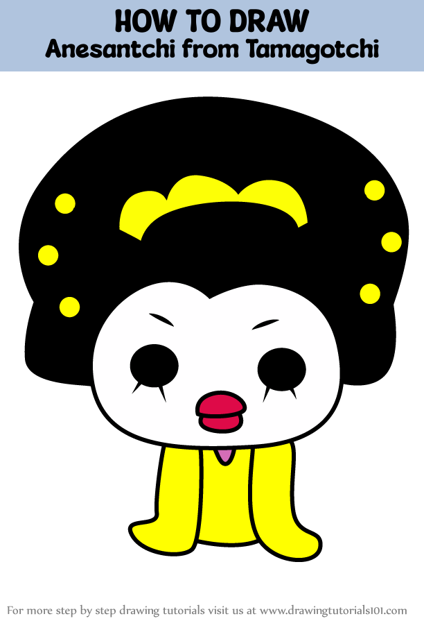 How to Draw Anesantchi from Tamagotchi (Tamagotchi) Step by Step ...
