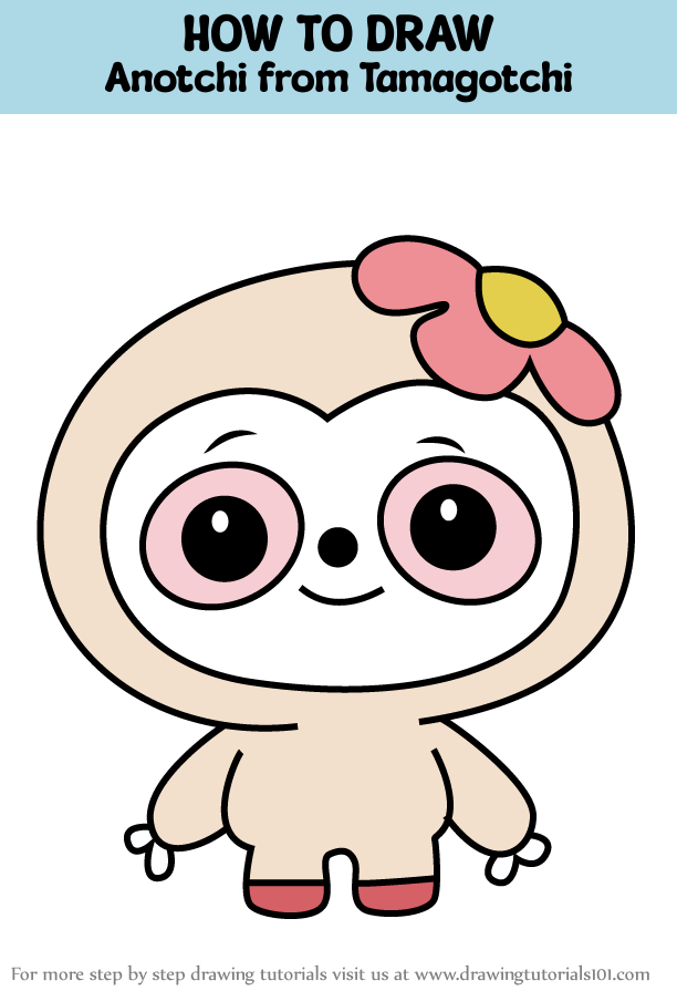 How to Draw Anotchi from Tamagotchi (Tamagotchi) Step by Step ...