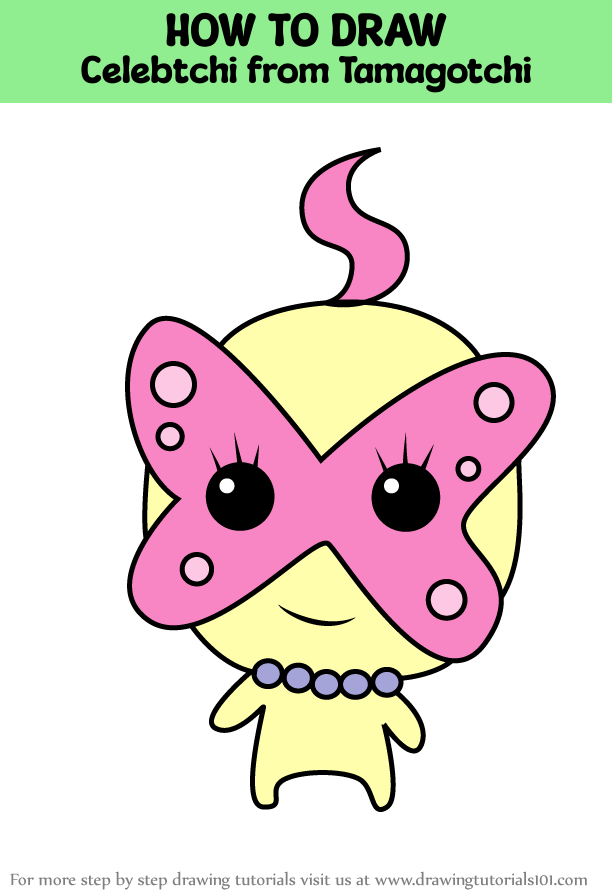 How to Draw Celebtchi from Tamagotchi (Tamagotchi) Step by Step ...