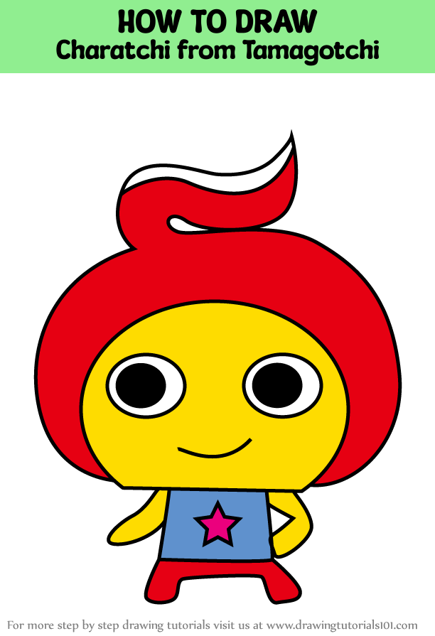 How to Draw Charatchi from Tamagotchi (Tamagotchi) Step by Step ...