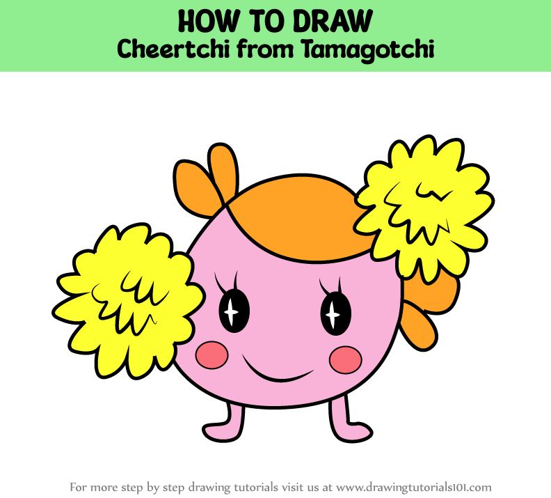 How to Draw Cheertchi from Tamagotchi (Tamagotchi) Step by Step ...