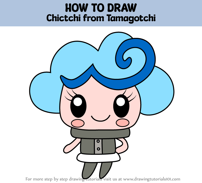 How to Draw Chictchi from Tamagotchi (Tamagotchi) Step by Step ...