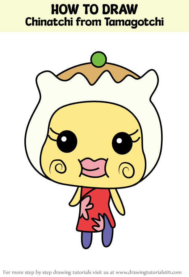 How to Draw Chinatchi from Tamagotchi (Tamagotchi) Step by Step ...