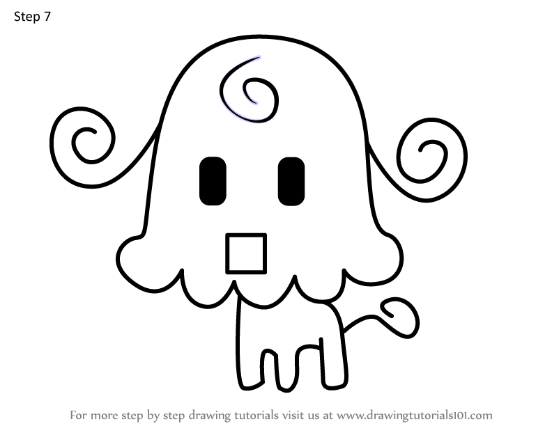 How to Draw Chitchi from Tamagotchi (Tamagotchi) Step by Step ...