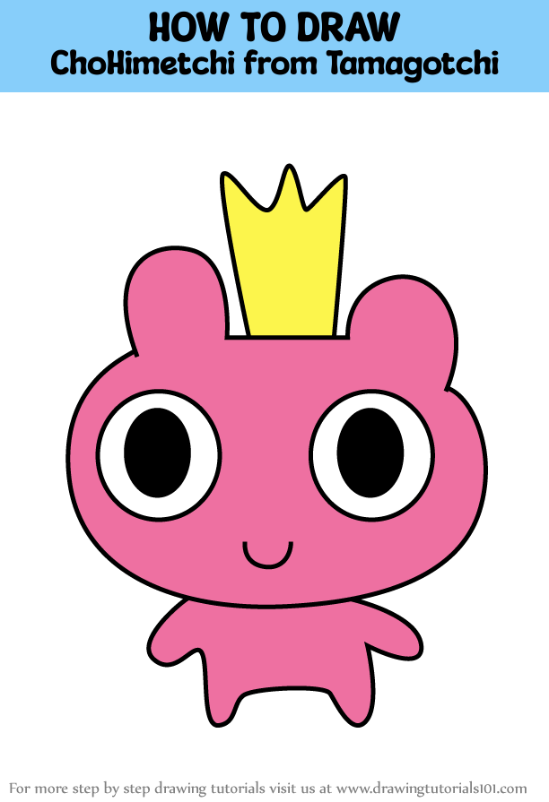 How to Draw ChoHimetchi from Tamagotchi (Tamagotchi) Step by Step ...