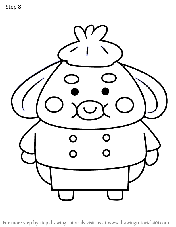 How to Draw Chukatchi from Tamagotchi (Tamagotchi) Step by Step ...