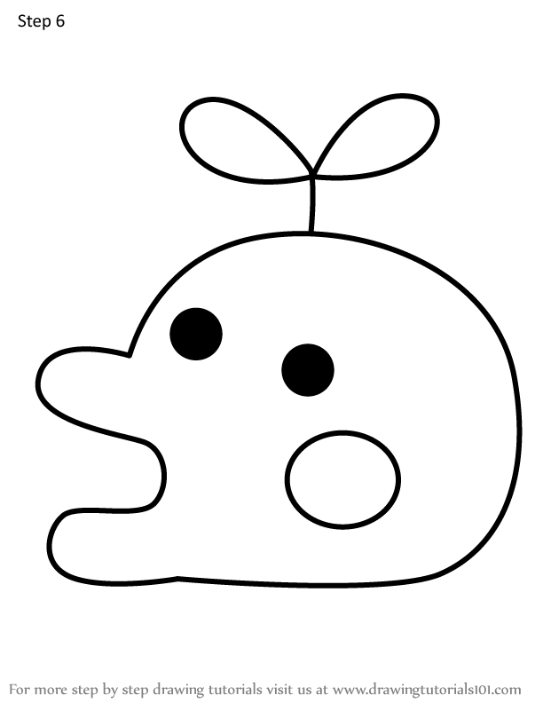 How to Draw Futabatchi from Tamagotchi (Tamagotchi) Step by Step ...