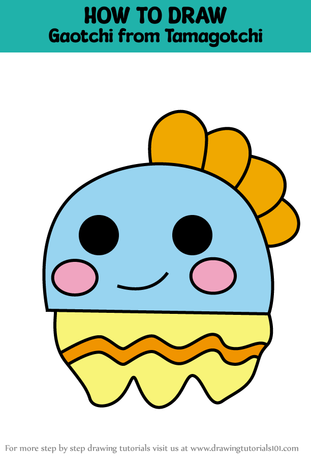How to Draw Gaotchi from Tamagotchi (Tamagotchi) Step by Step ...