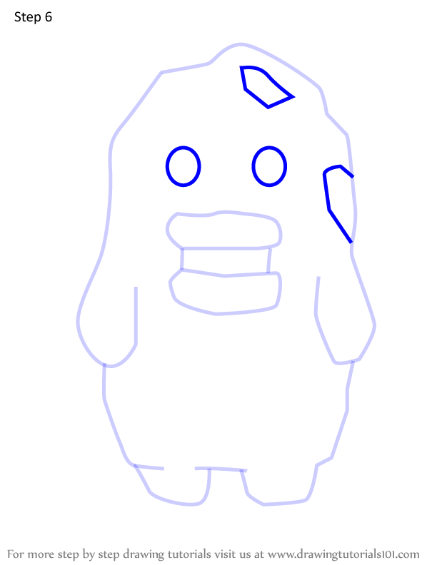 How To Draw Domo Step By Step
