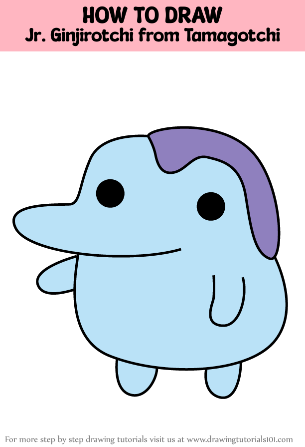 How to Draw Jr. Ginjirotchi from Tamagotchi (Tamagotchi) Step by Step ...