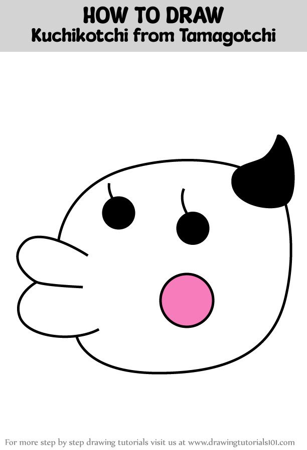 How to Draw Kuchikotchi from Tamagotchi (Tamagotchi) Step by Step ...