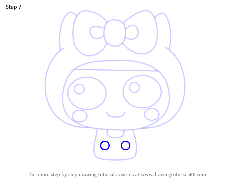 How to Draw Mame Kitty from Tamagotchi (Tamagotchi) Step by Step ...