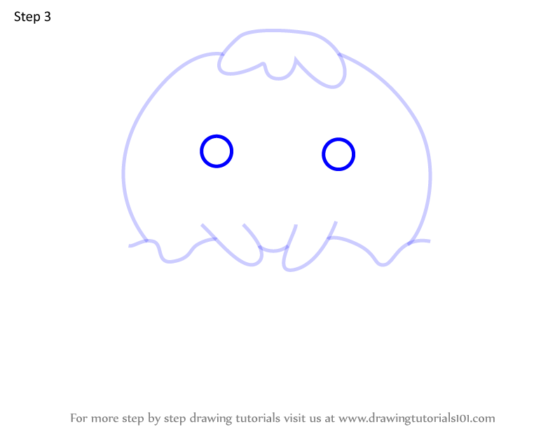 How to Draw Mokukumotchi from Tamagotchi (Tamagotchi) Step by Step ...