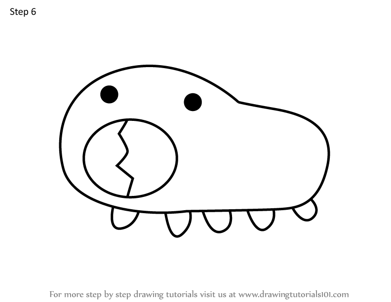 How to Draw Mothbytchi from Tamagotchi (Tamagotchi) Step by Step ...
