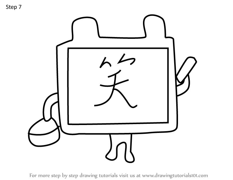 How to Draw Mr. Kokuban from Tamagotchi (Tamagotchi) Step by Step ...