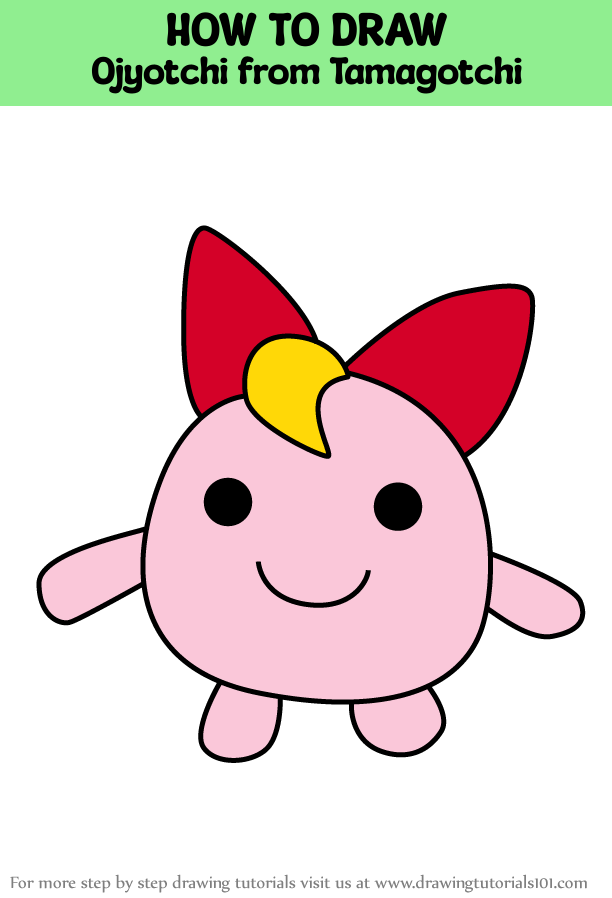 How to Draw Ojyotchi from Tamagotchi (Tamagotchi) Step by Step ...