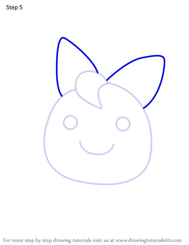 How to Draw Ojyotchi from Tamagotchi (Tamagotchi) Step by Step ...
