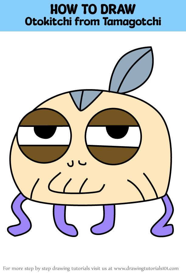 How to Draw Otokitchi from Tamagotchi (Tamagotchi) Step by Step ...