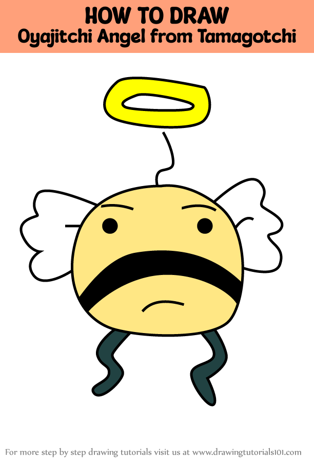 How to Draw Oyajitchi Angel from Tamagotchi (Tamagotchi) Step by Step ...