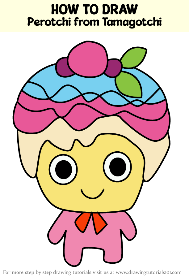 How to Draw Perotchi from Tamagotchi (Tamagotchi) Step by Step ...