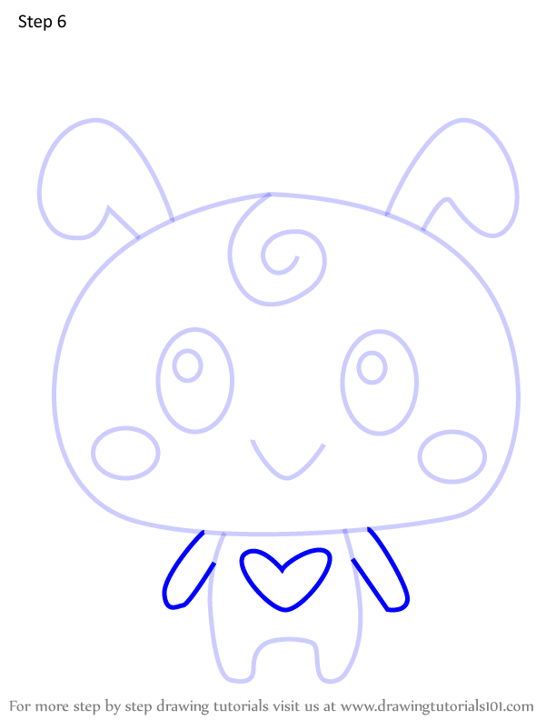 How to Draw Rabirabitchi from Tamagotchi (Tamagotchi) Step by Step ...