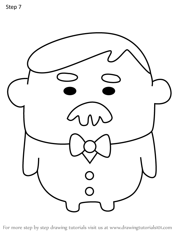 How to Draw Sebastiantchi from Tamagotchi (Tamagotchi) Step by Step ...