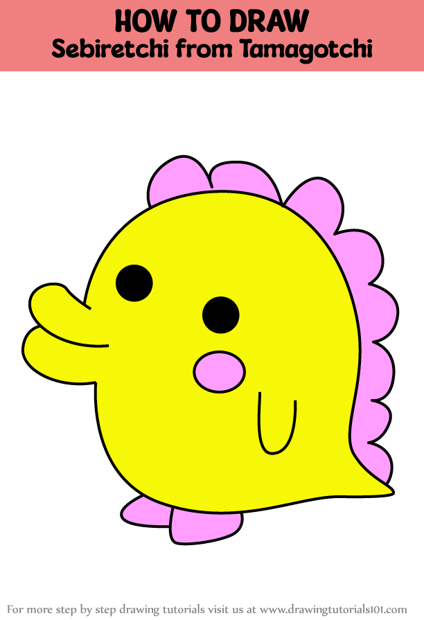 How to Draw Sebiretchi from Tamagotchi (Tamagotchi) Step by Step ...