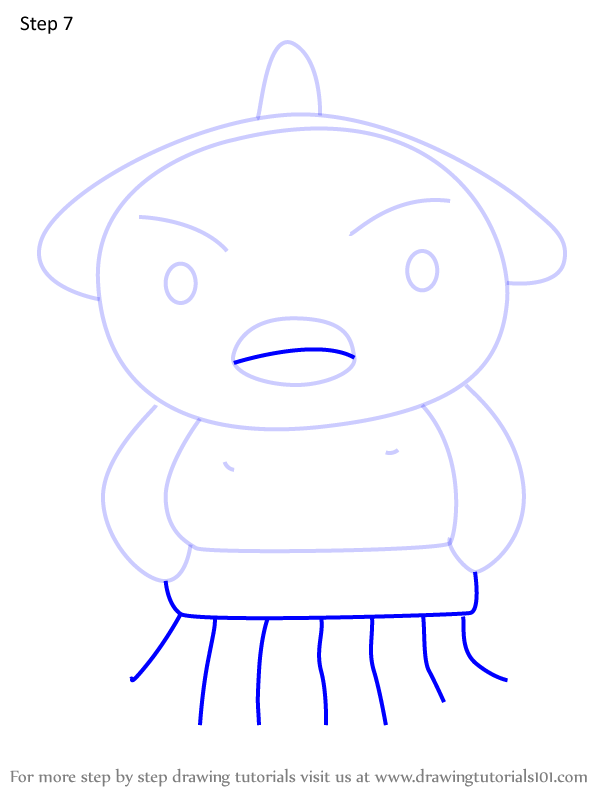 How to Draw Sekitoritchi from Tamagotchi (Tamagotchi) Step by Step ...