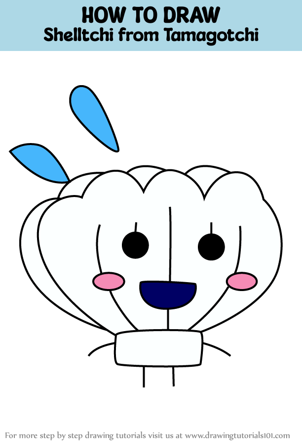 How to Draw Shelltchi from Tamagotchi (Tamagotchi) Step by Step ...