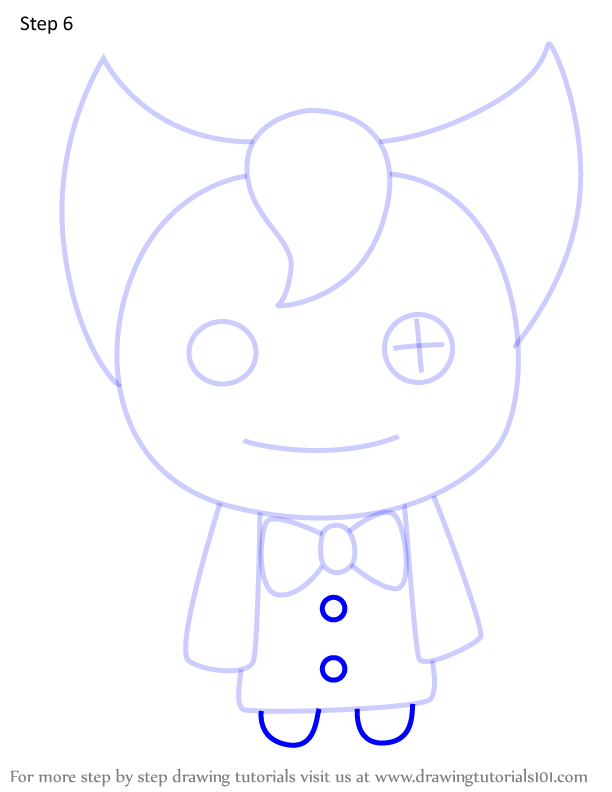 How to Draw Tensaitchi Jr. from Tamagotchi (Tamagotchi) Step by Step ...