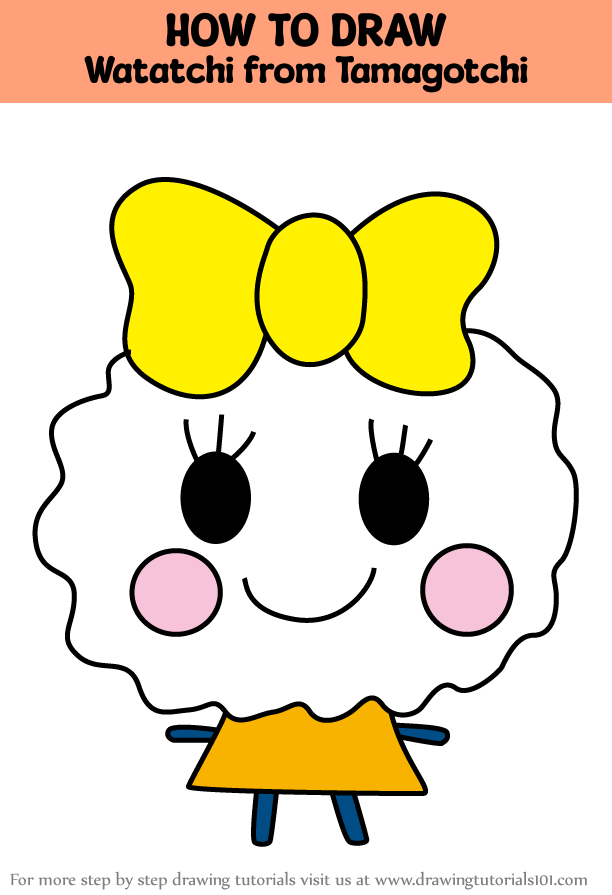 How to Draw Watatchi from Tamagotchi (Tamagotchi) Step by Step ...
