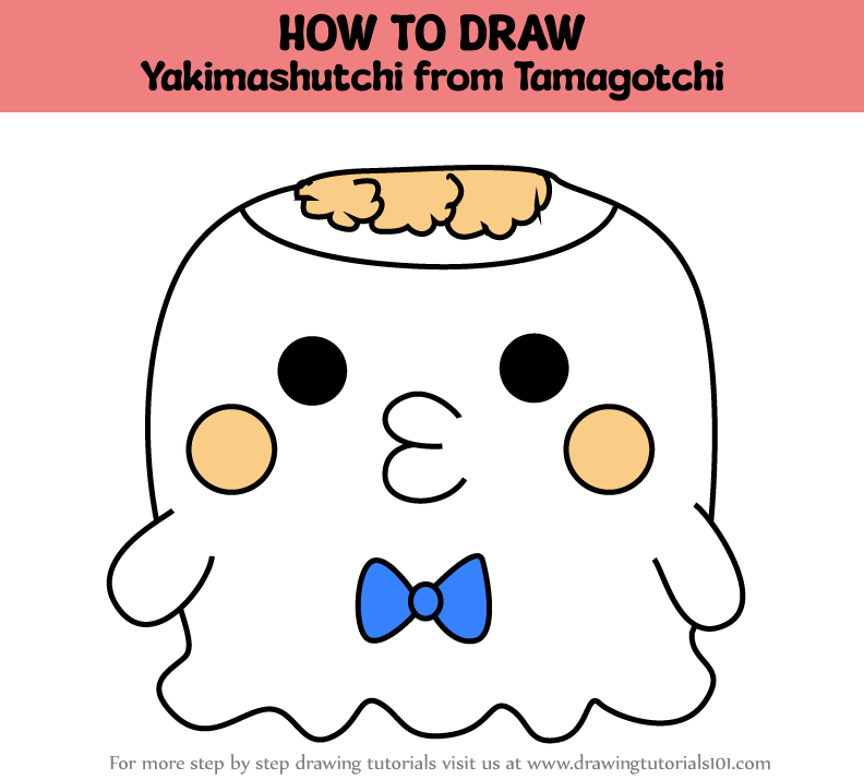 How to Draw Yakimashutchi from Tamagotchi (Tamagotchi) Step by Step ...