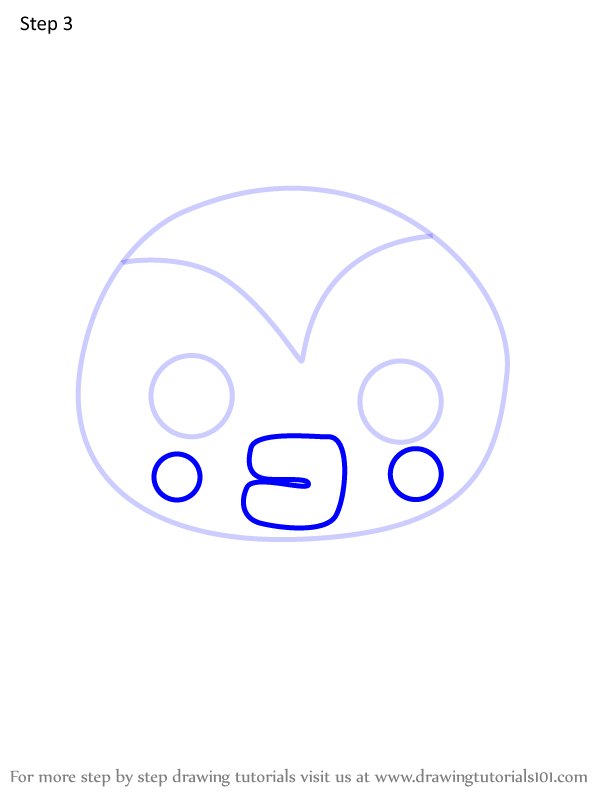 How to Draw Zukyutchi from Tamagotchi (Tamagotchi) Step by Step ...