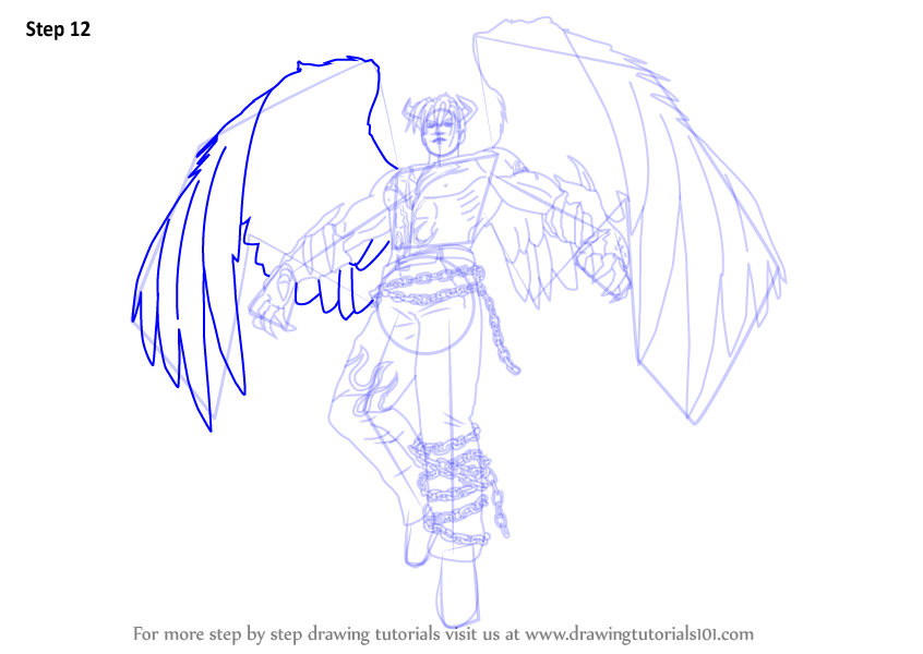 How to Draw Devil Jin from Tekken (Tekken) Step by Step ...