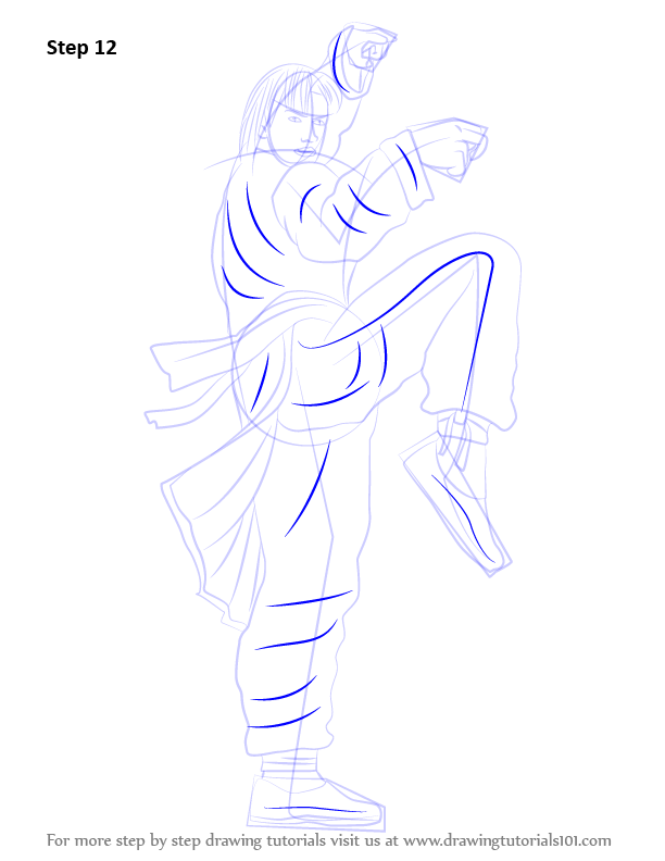 How to Draw Lei Wulong from Tekken (Tekken) Step by Step ...