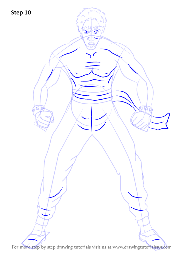 How to Draw Marshall Law from Tekken (Tekken) Step by Step ...
