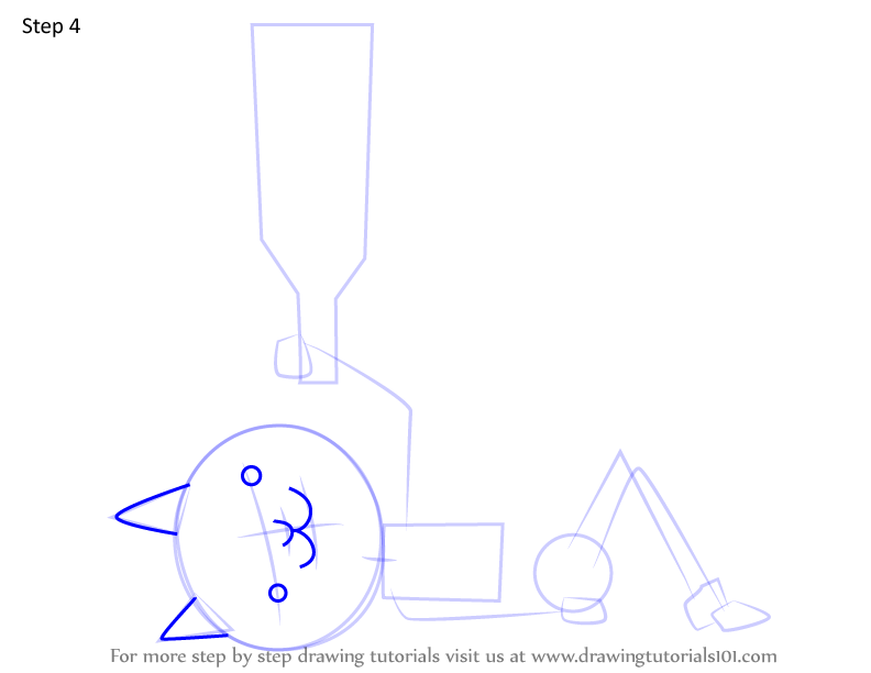 How to Draw Adult Cat from The Battle Cats (The Battle Cats) Step by ...