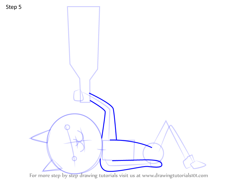 How to Draw Adult Cat from The Battle Cats (The Battle Cats) Step by ...