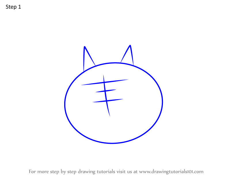 How to Draw Bird Cat from The Battle Cats (The Battle Cats) Step by ...
