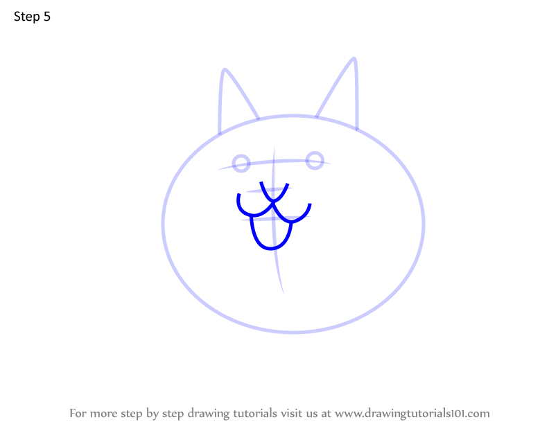 How to Draw Cat from The Battle Cats (The Battle Cats) Step by Step ...