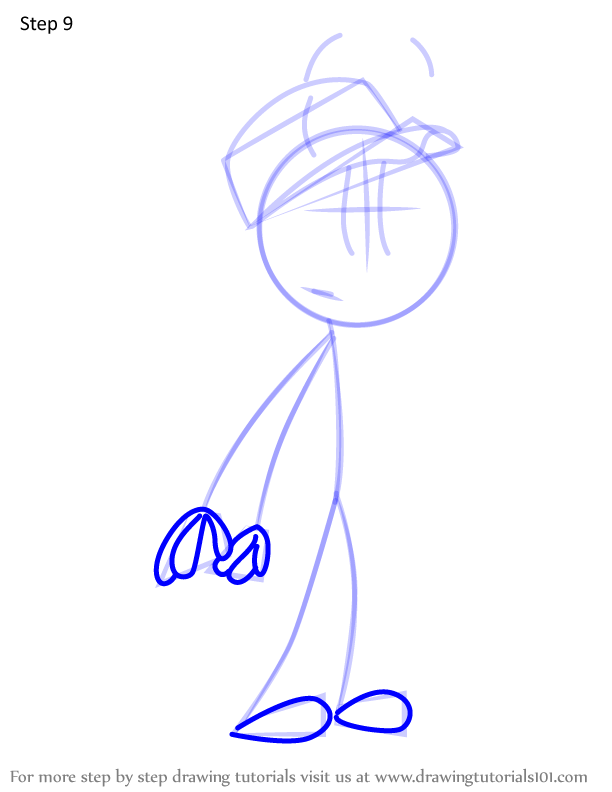 How to Draw Billy Barnes from The Henry Stickmin (The Henry Stickmin ...