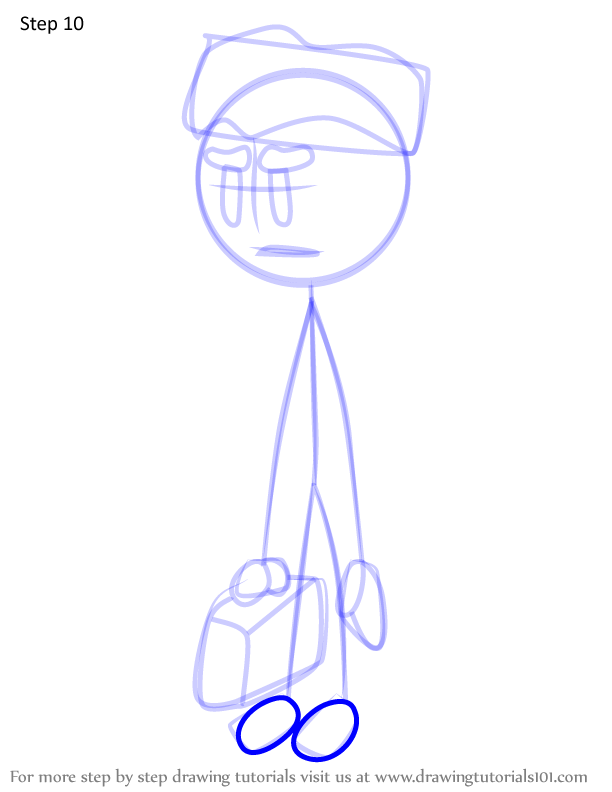 How to Draw Gary Mann from The Henry Stickmin (The Henry Stickmin) Step ...