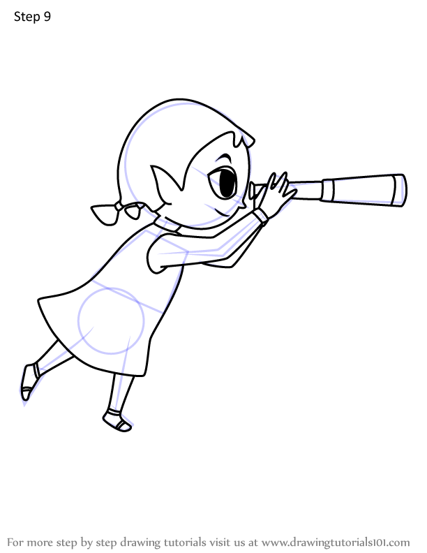 How to Draw Aryll from The Legend of Zelda The Wind Waker (The Legend ...