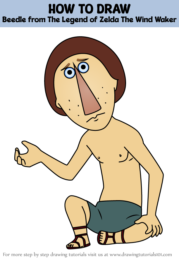 How to Draw Beedle from The Legend of Zelda The Wind Waker (The Legend ...